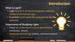 PHYSICS LIGHT THEORY PPT Understanding Light as a Wave and a Particle.pptx