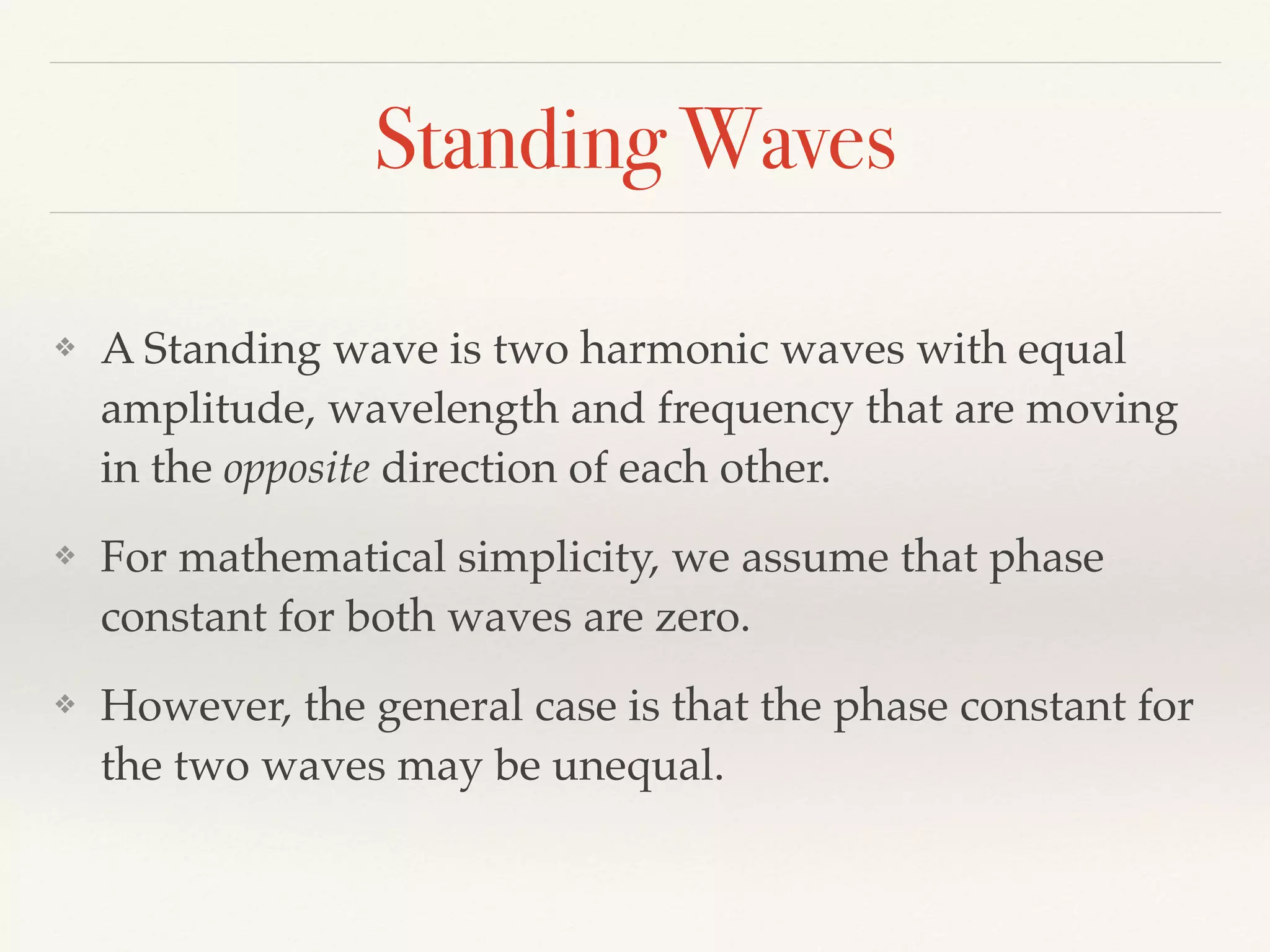 Physics LO 6 -Standing waves | PDF