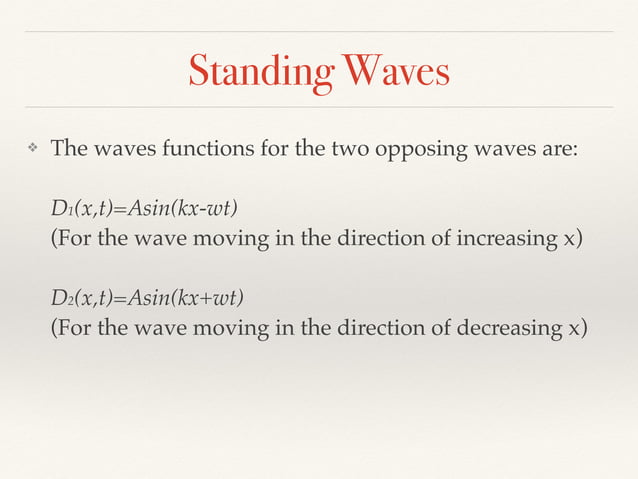 Physics LO 6 -Standing waves | PDF