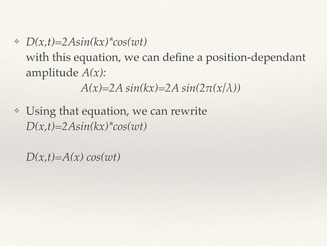 Physics LO 6 -Standing waves | PDF