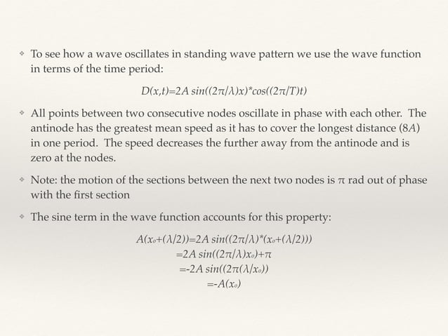 Physics LO 6 -Standing waves | PDF