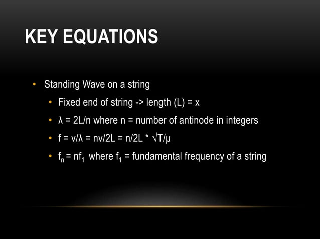 Physics lo standing waves | PPTX