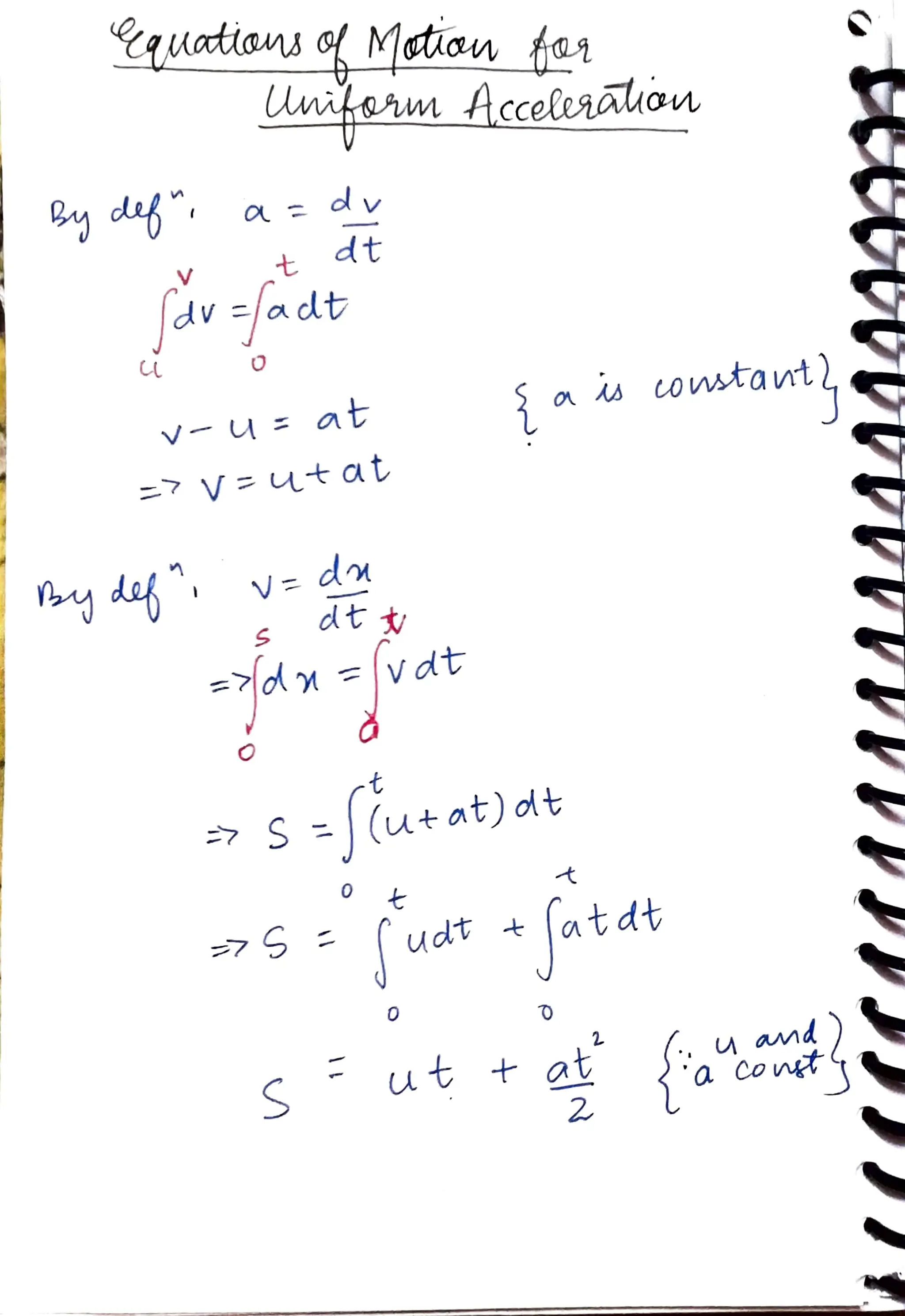 Physics Derivations Class XI NCERT All Chapters and Important Questions | PDF