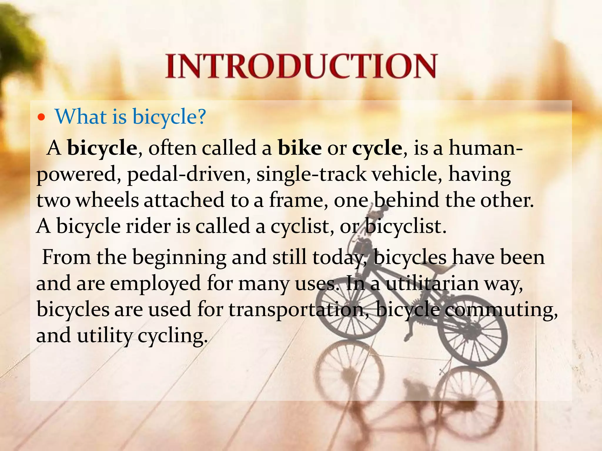 Physics of bicycle | PPTX