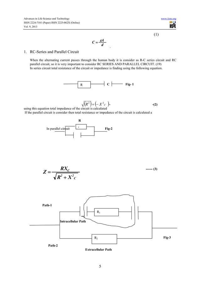 Physics of bio electrical impedance analysis | PDF | Physics | Science