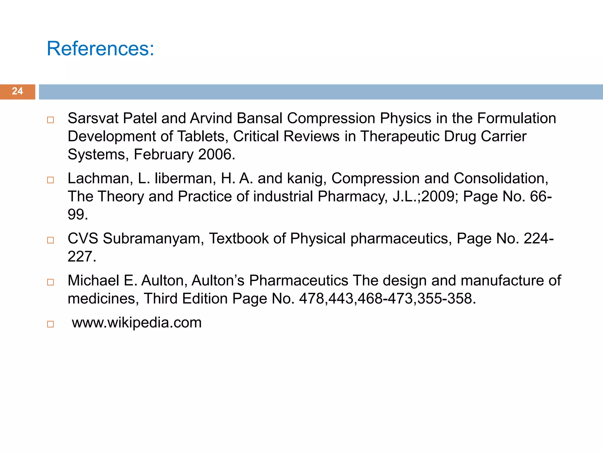 Physics of tablet compression | PPTX
