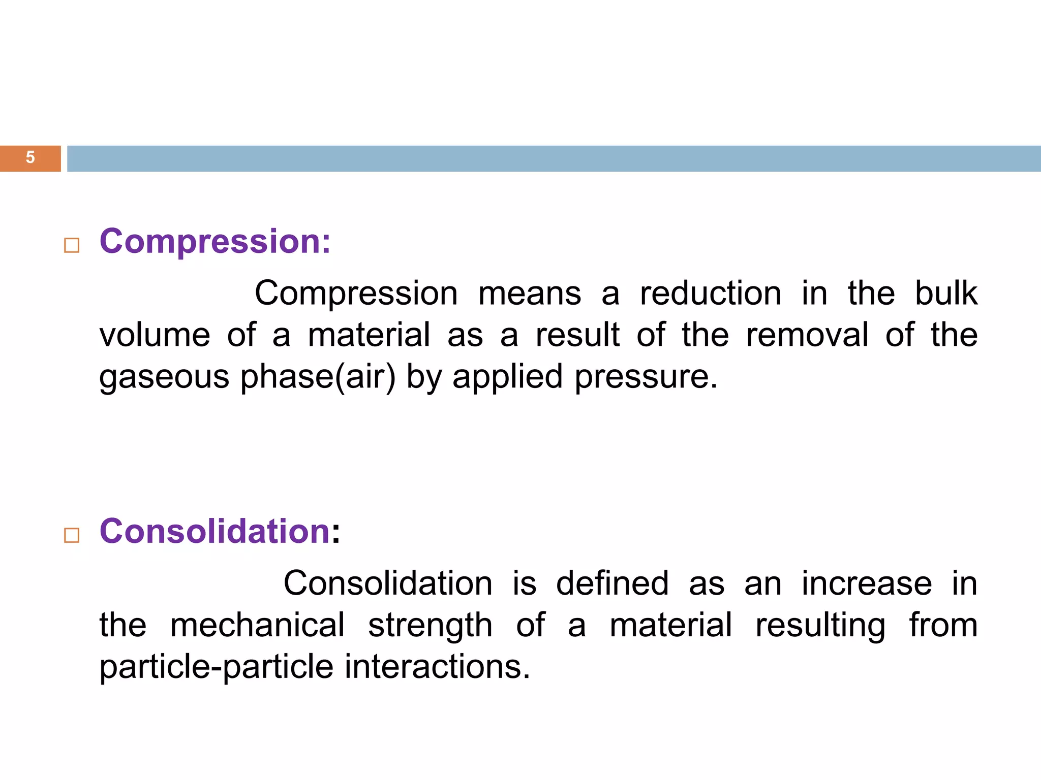 Physics of tablet compression | PPTX