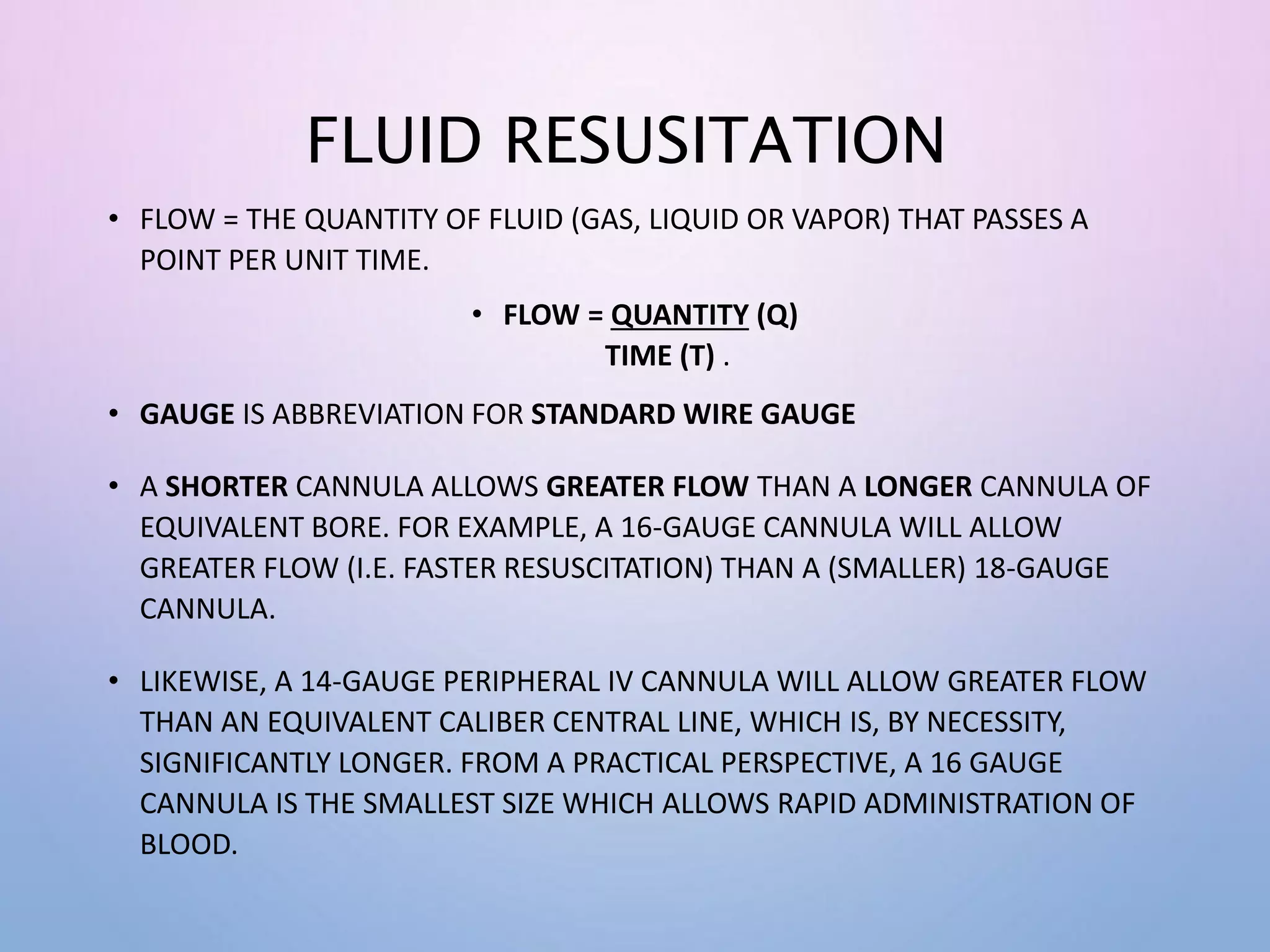 Physics of flow for presentation | PPTX