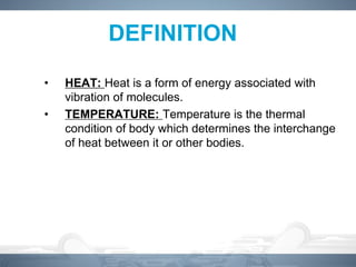 Physics of Heat Radiation and electrotherapy management | PDF