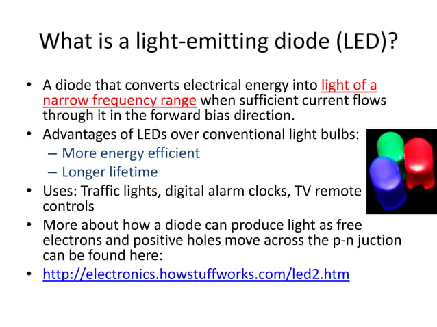 Physics of LEDs | PPTX | Physics | Science
