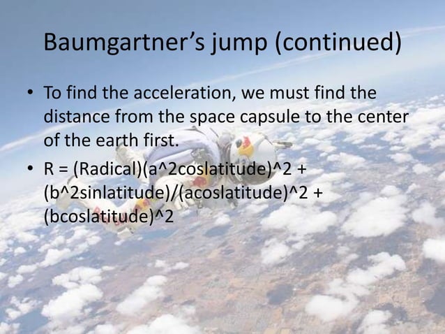 Physics of skydiving | PPTX