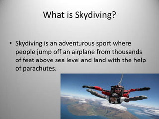 Physics of skydiving | PPTX