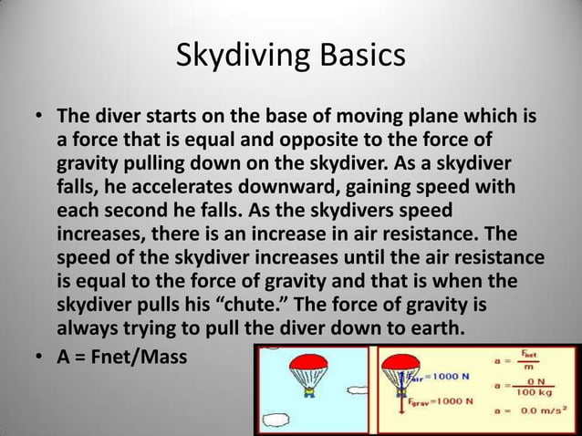Physics of skydiving | PPTX