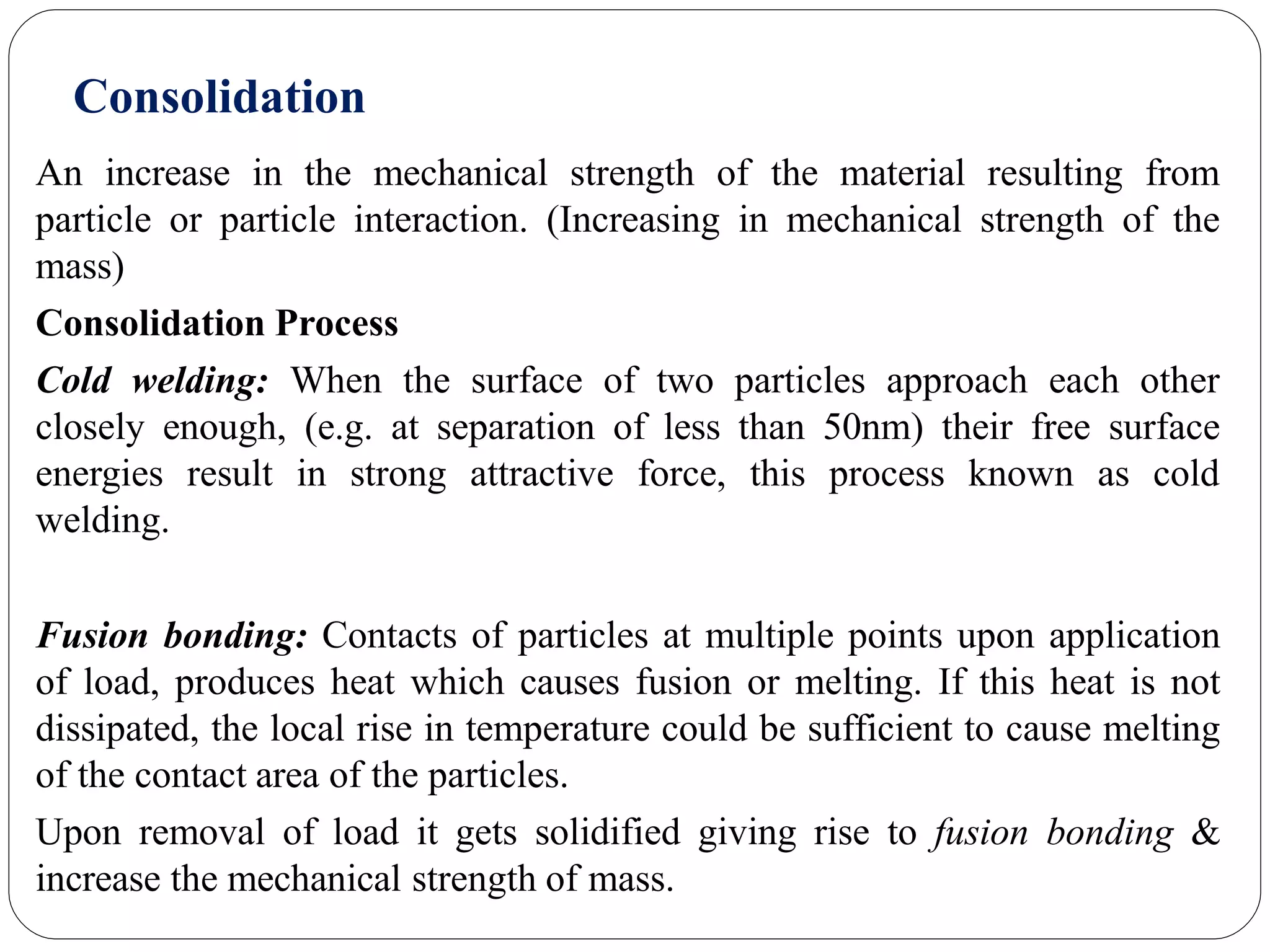 Physics Of Tablet Compression Compression And Compaction Pptx