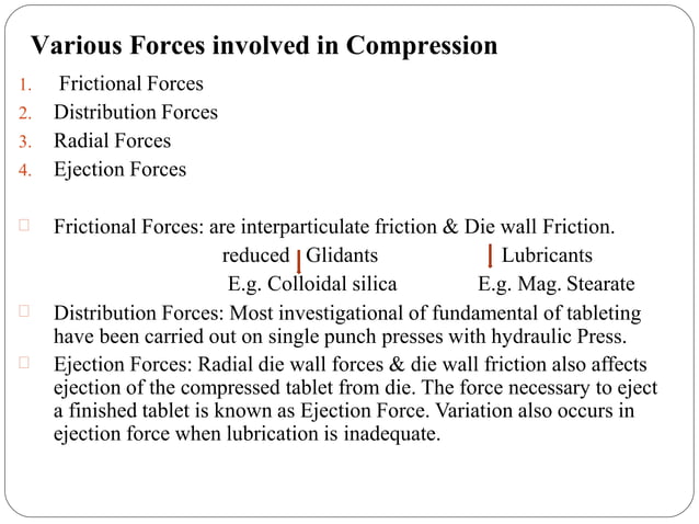 Physics of tablet compression (compression & compaction) | PPTX ...