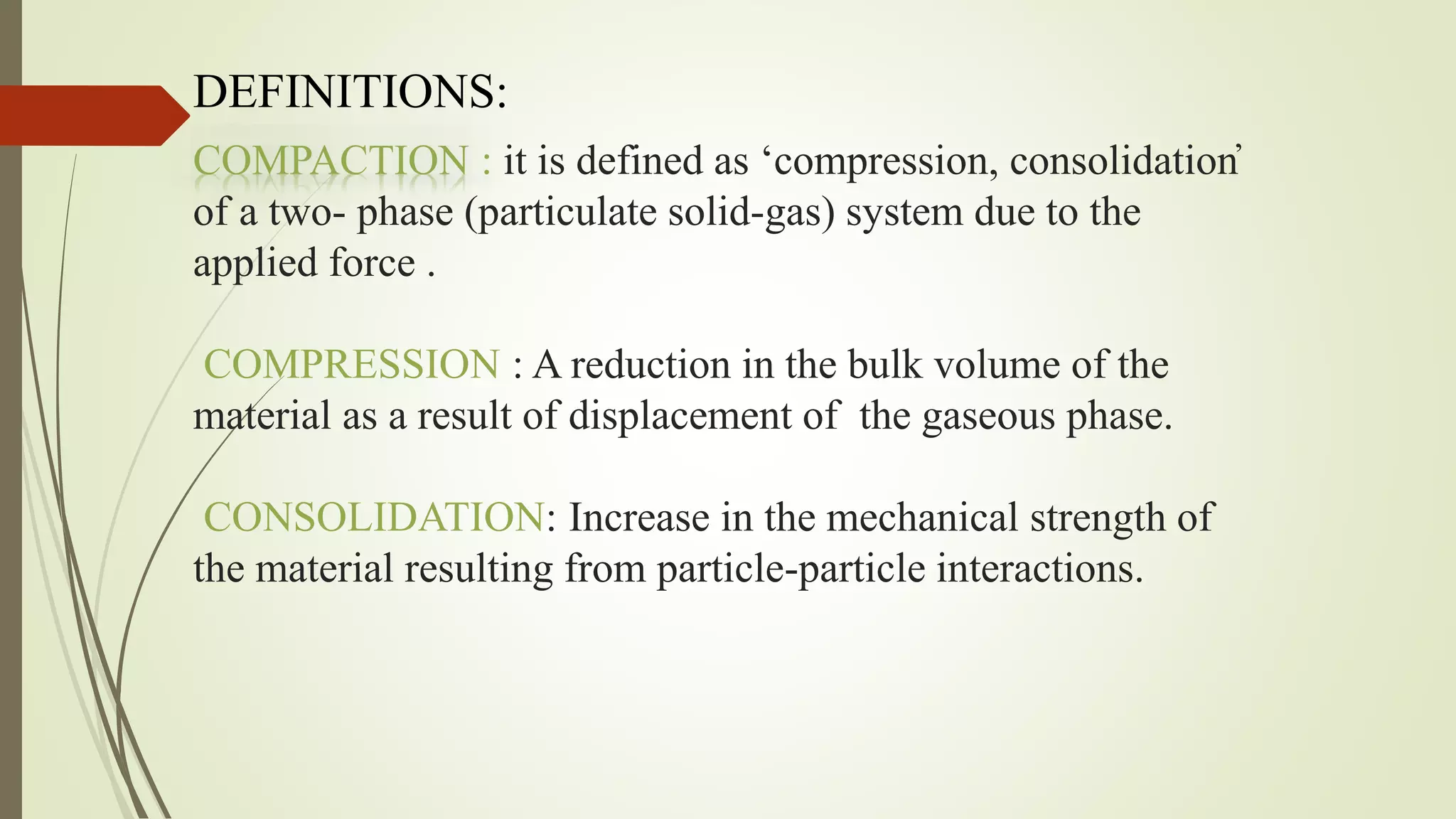 Physics of tablet compression | PPTX