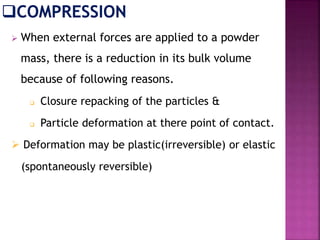 Physics of tablet compression | PPTX