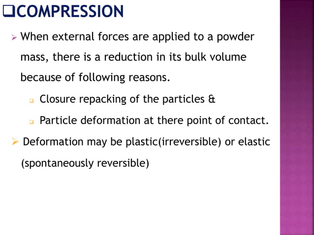 Physics of tablet compression | PPTX | Pharmaceutical Drugs | Medical Health