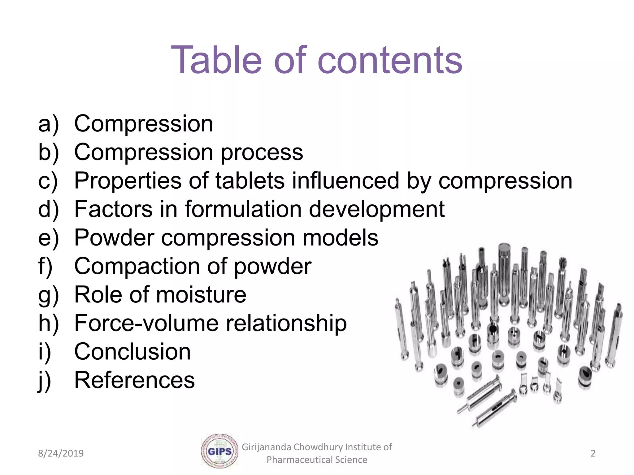 Physics of tablet compression | PPT