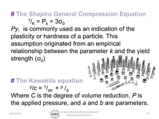 Physics of tablet compression | PPT