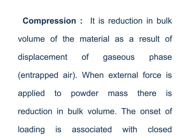 Physics of Tablet Compression | PPT