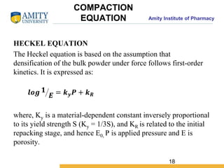 Physics of tablet compression | PPTX