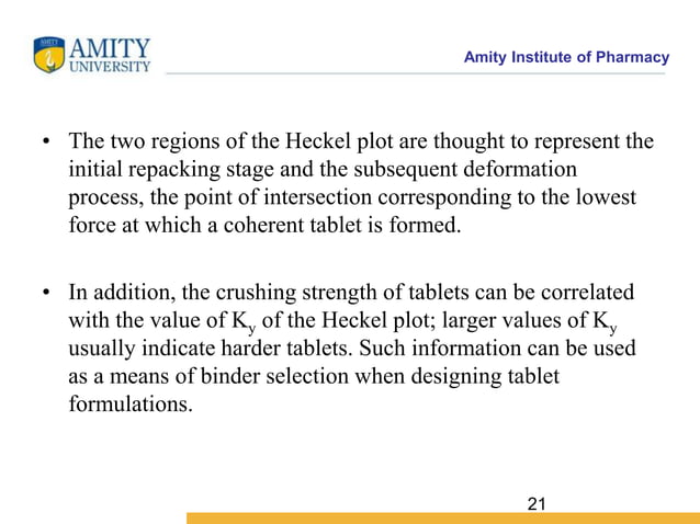 Physics of tablet compression | PPTX