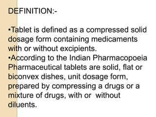 Physics of tablet making by Anup Kumar Ray | PPTX