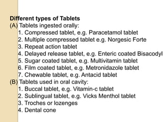 Physics of tablet making by Anup Kumar Ray | PPTX
