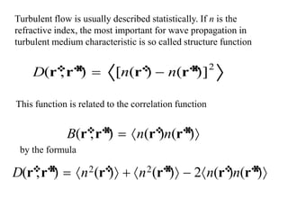 Physics of wave_propagation_in_a_turbulent_medium | PDF