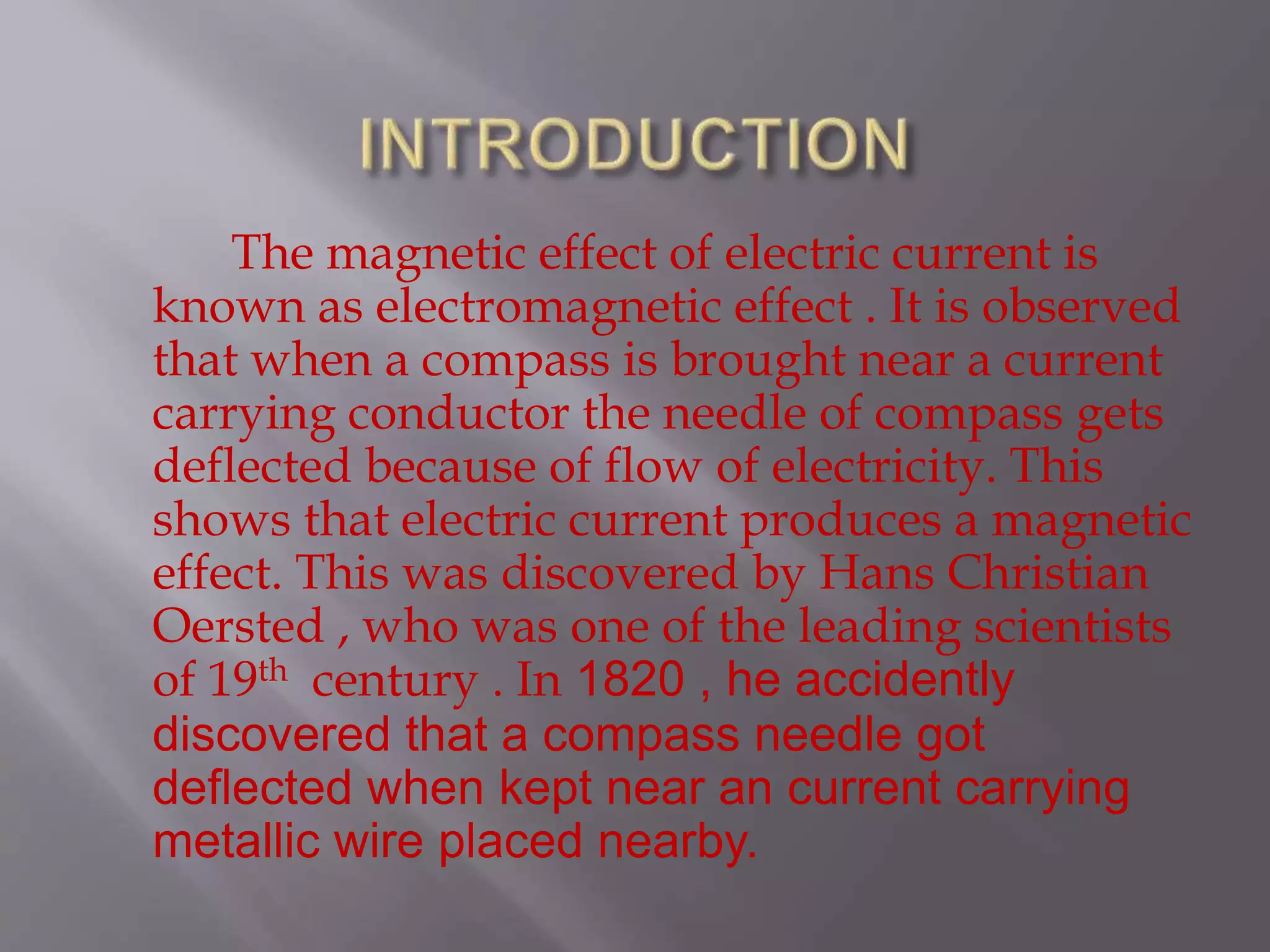 Magnetic Effects of current | PPTX
