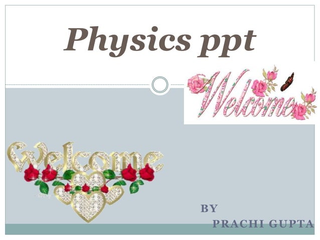 electricity physics ppt by prachi gupta | PPTX