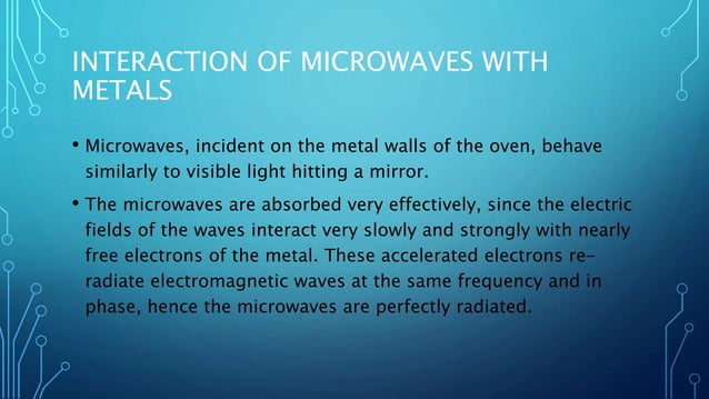 Working Mechanism of Microwave Oven | PPTX