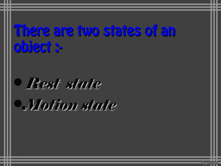 Motion class 9 physics | PPT