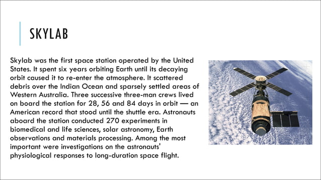 Different space stations ppt | PDF | Space and Astronomy | Science