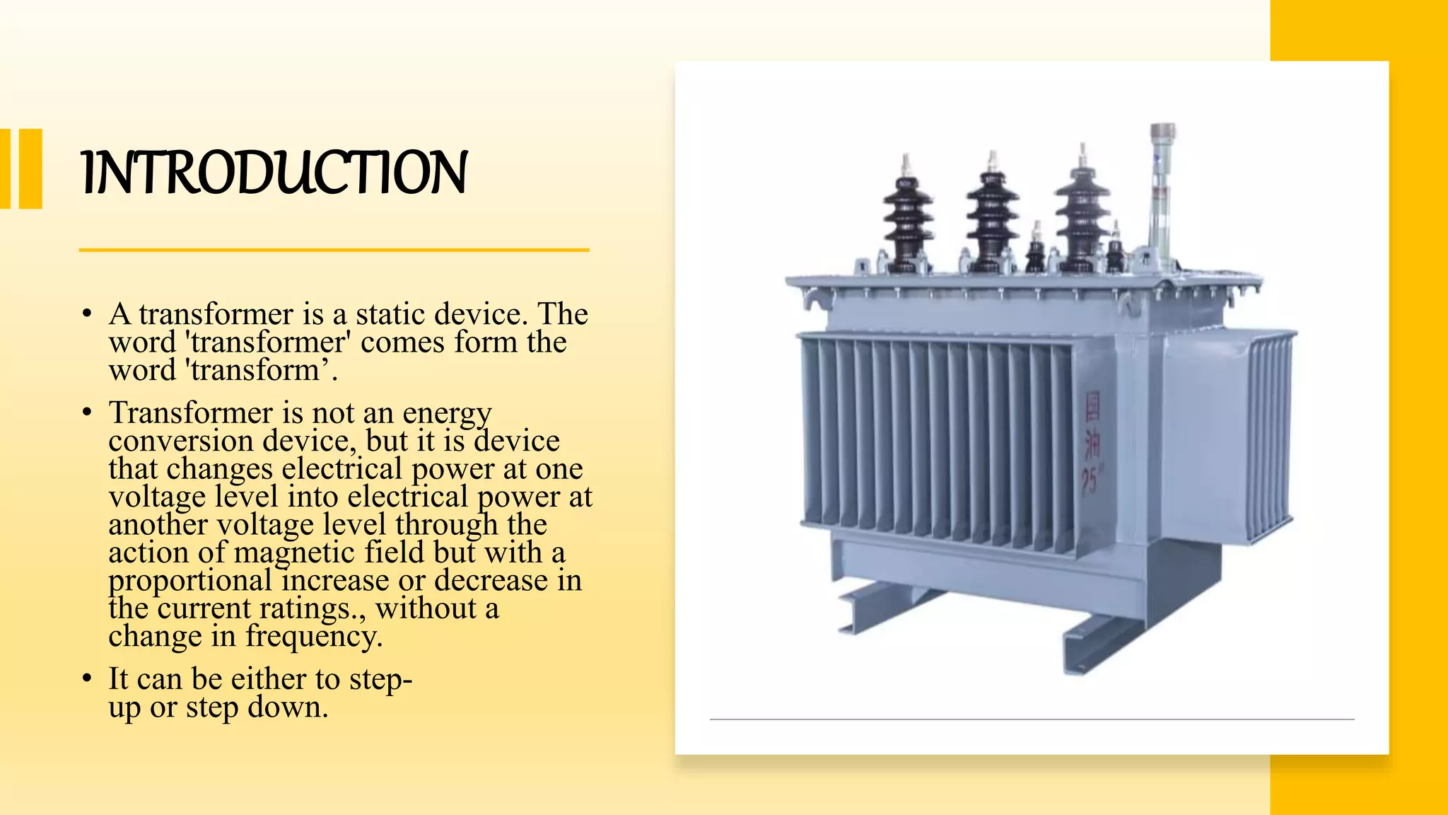 Transformers and its Types | PPTX | Technology & Computing