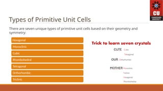 unit cell engineering : a foundatation of material science | PPTX