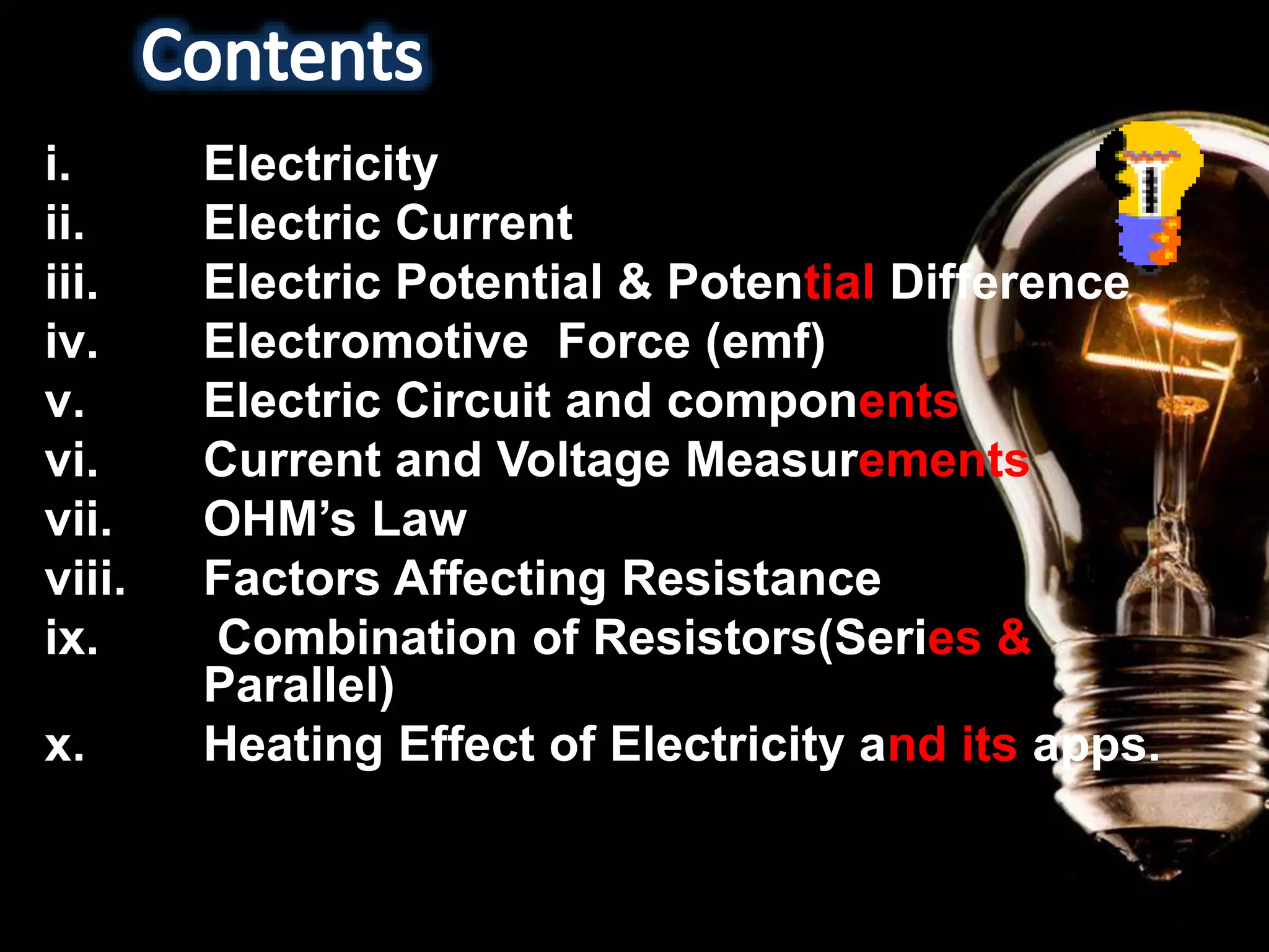 Electricity and Electric Current | PPTX