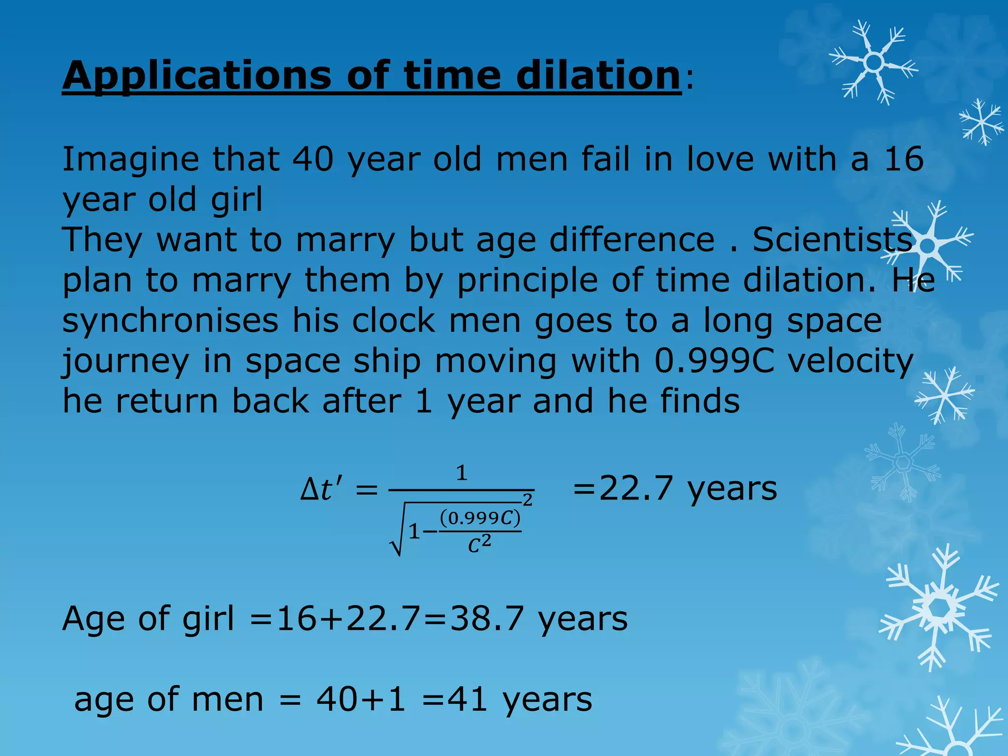 Physics ppt on time dilation | PPTX