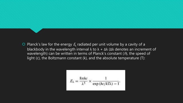 Max Planck's and his Major contributions in Quantum Mechanics | PPTX