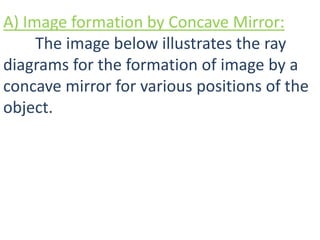 representation of image formed | PPTX | Physics | Science