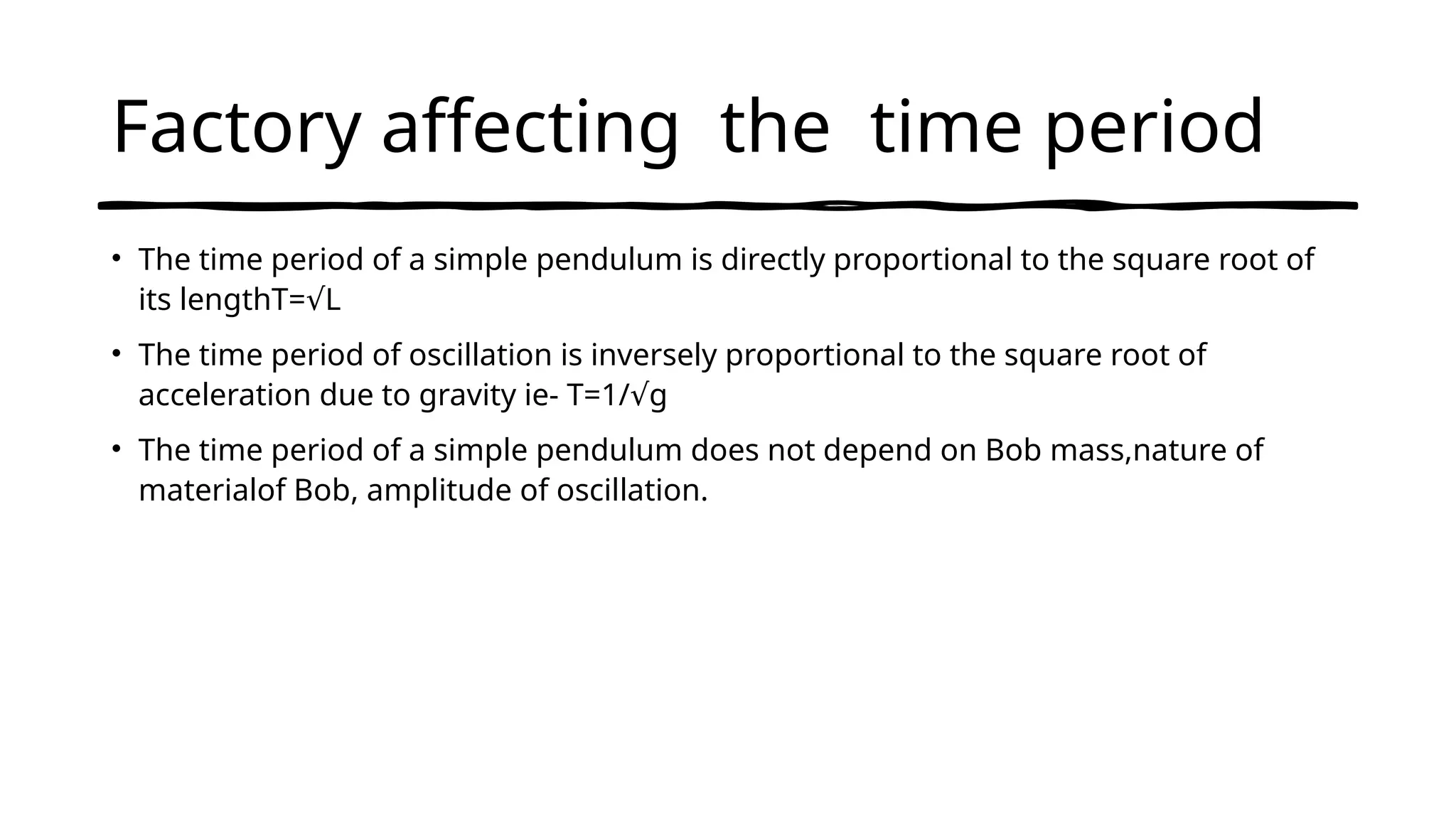 physics ppt .pptx topic - simple pendulum | PPTX