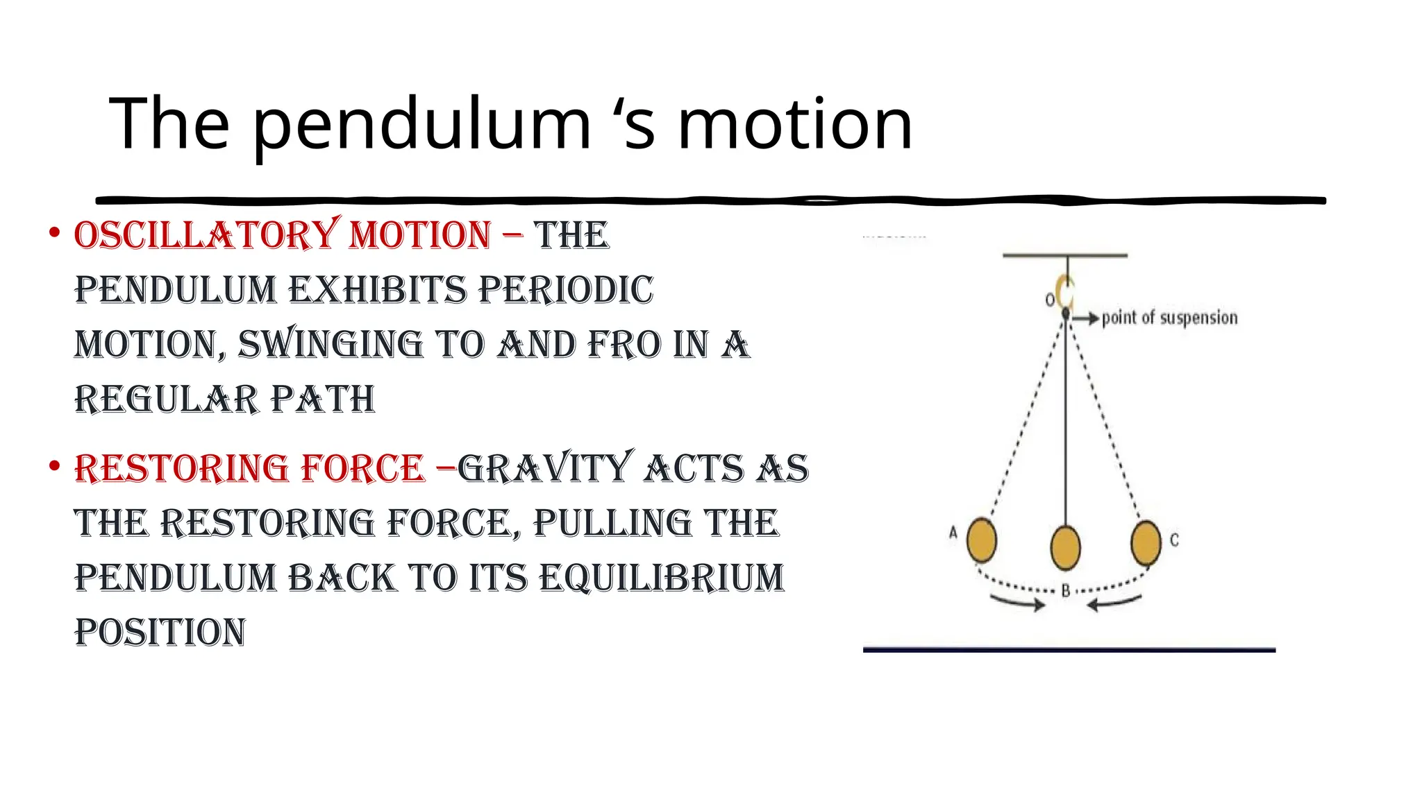 physics ppt .pptx topic - simple pendulum | PPTX