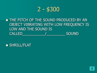 SOUND- GRADE 8 | PPTX