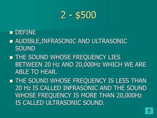 SOUND- GRADE 8 | PPTX