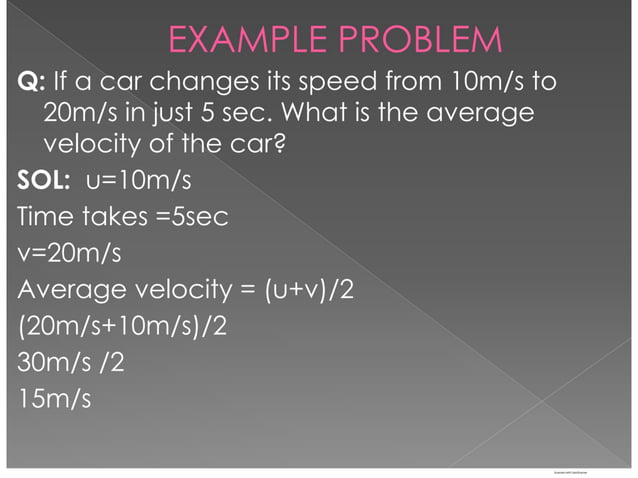 Motion class 9 | PPT
