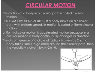Motion class 9 | PPT | Free Download