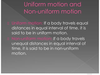 Motion class 9 | PDF