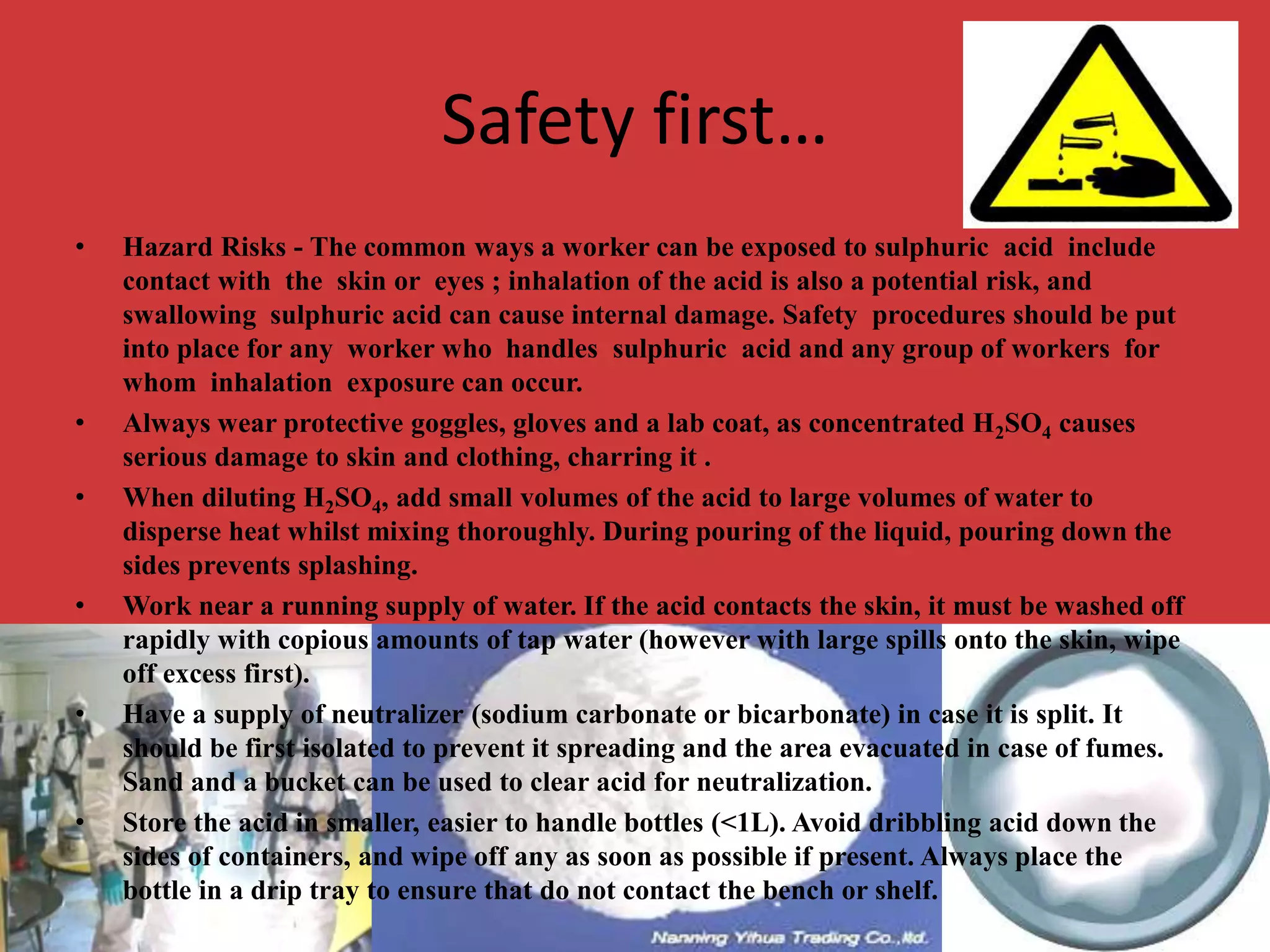 King of acids -Sulphuric Acid H2SO4 | PPTX | Chemistry | Science