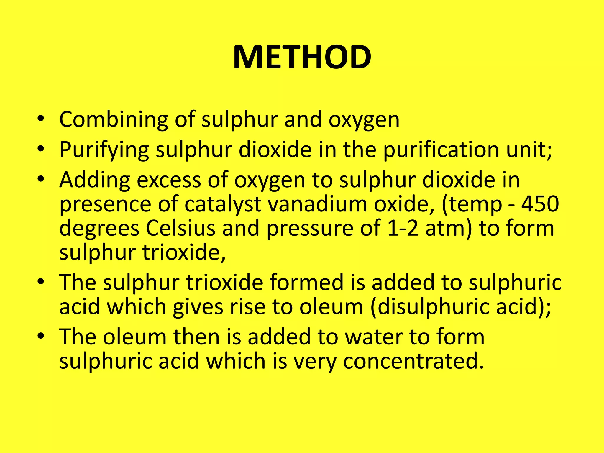 King of acids -Sulphuric Acid H2SO4 | PPTX | Chemistry | Science